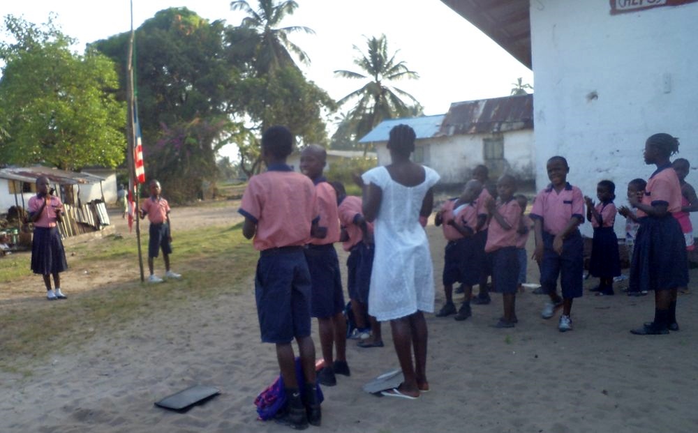 Pictures of Students in Devotion | Help Liberia Foundation Community School