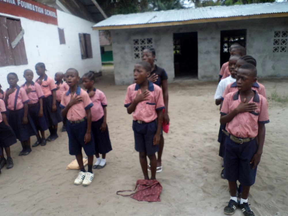 Pictures of Students in Devotion | Help Liberia Foundation Community School